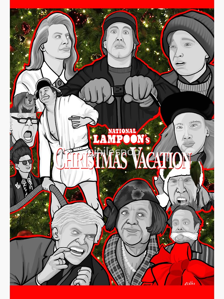 "national lampoon's christmas vacation tribute art" Sticker for Sale by ...