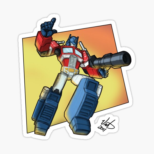 "Optimus Prime" Sticker for Sale by Victaboy | Redbubble
