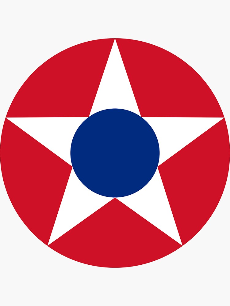 "Roundel of the Costa Rican Military Air Force, 1947-1949" Sticker for ...