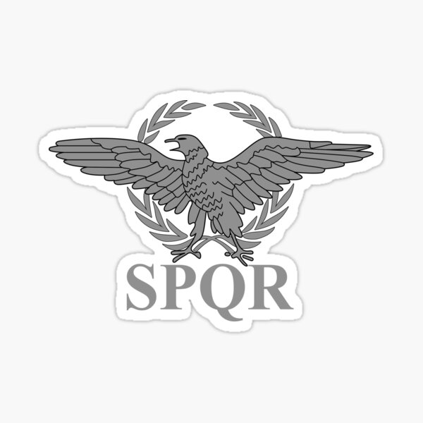 "SPQR Roman Legion" Sticker by RedWork | Redbubble