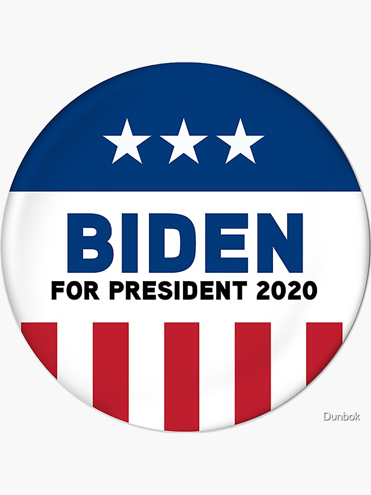 "Joe Biden 2020" Sticker by Dunbok | Redbubble