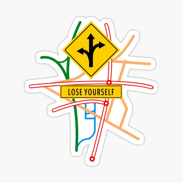 "Lose Yourself" Sticker for Sale by jlechuga | Redbubble