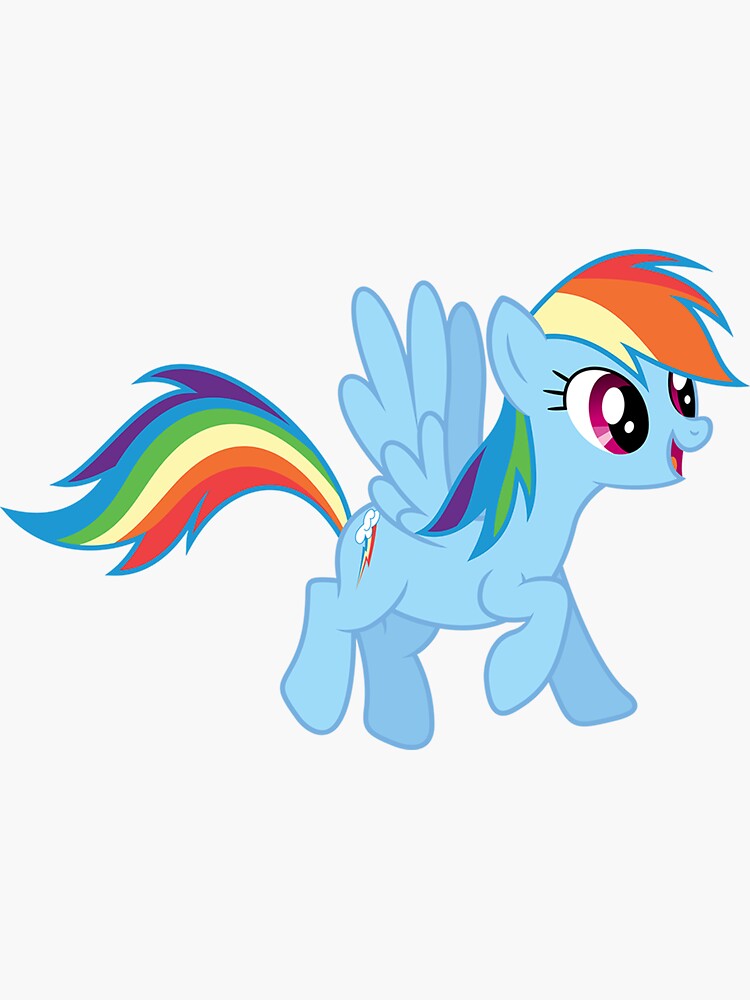 "Rainbow Dash" Sticker for Sale by -Dashie | Redbubble