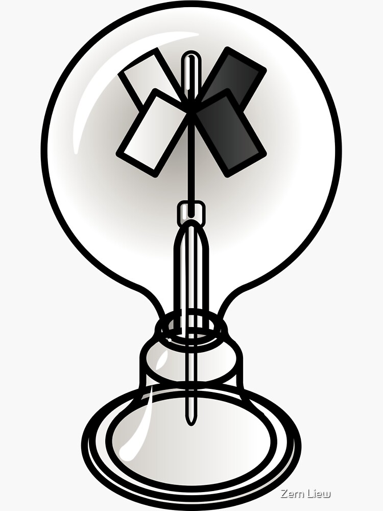 "Crookes Radiometer" Sticker for Sale by Zern Liew | Redbubble