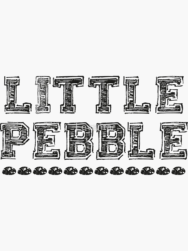 "Little Pebble" Sticker for Sale by Levantar | Redbubble