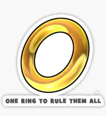 Sonic Ring Stickers | Redbubble