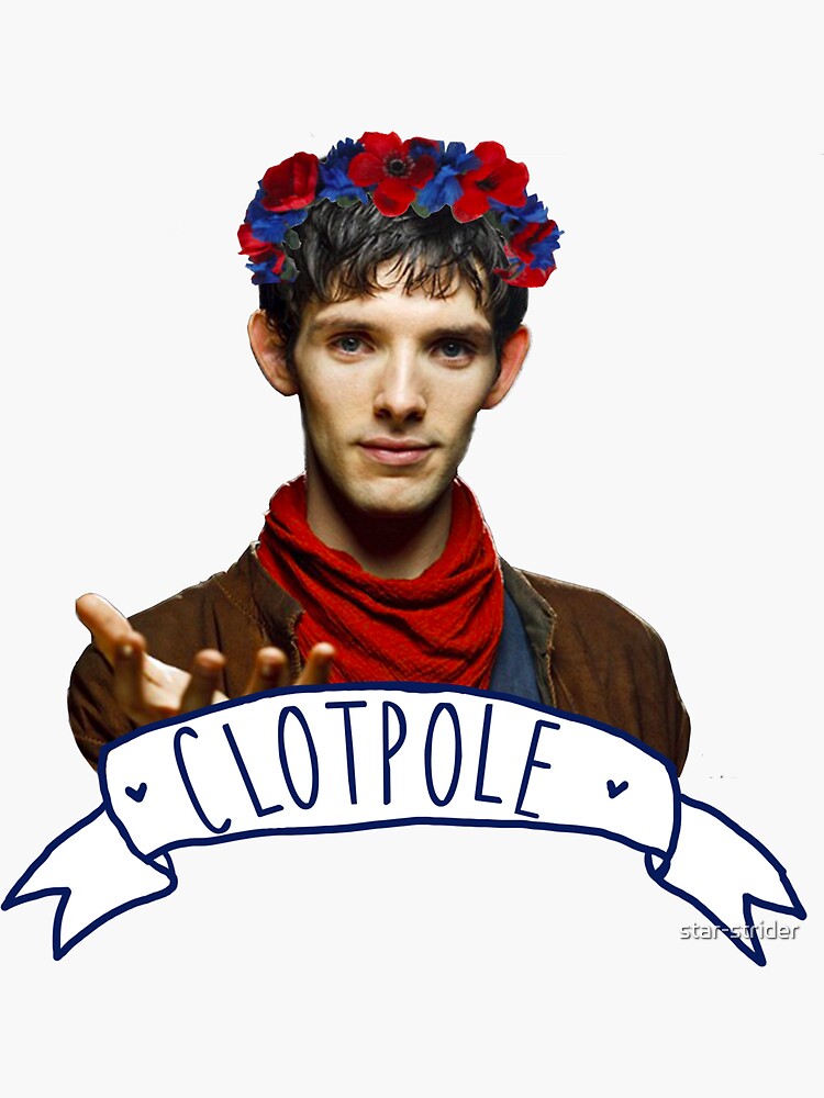 "Merlin - Clotpole" Sticker for Sale by star-strider | Redbubble