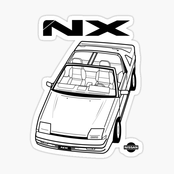 "Nissan Pulsar NX Action Shot (LHD)" Sticker for Sale by SEZGFX | Redbubble