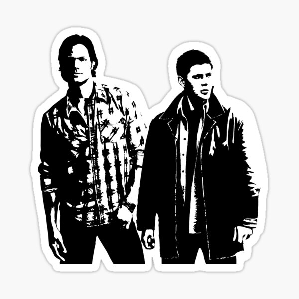 "Sam and Dean Winchester Supernatural" Sticker for Sale by stormthief19 ...