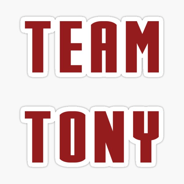 "Team Tony" Sticker for Sale by itsjane | Redbubble