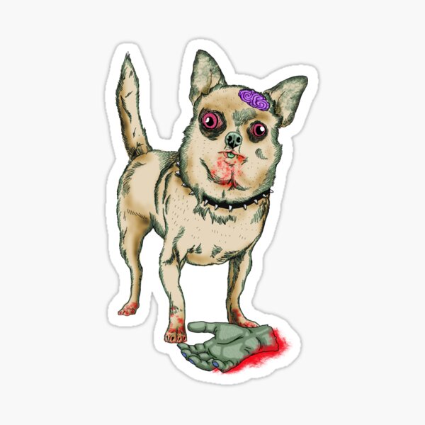 Paper & Party Supplies Freaky Zombie Puppy Sticker Stickers etna.com.pe