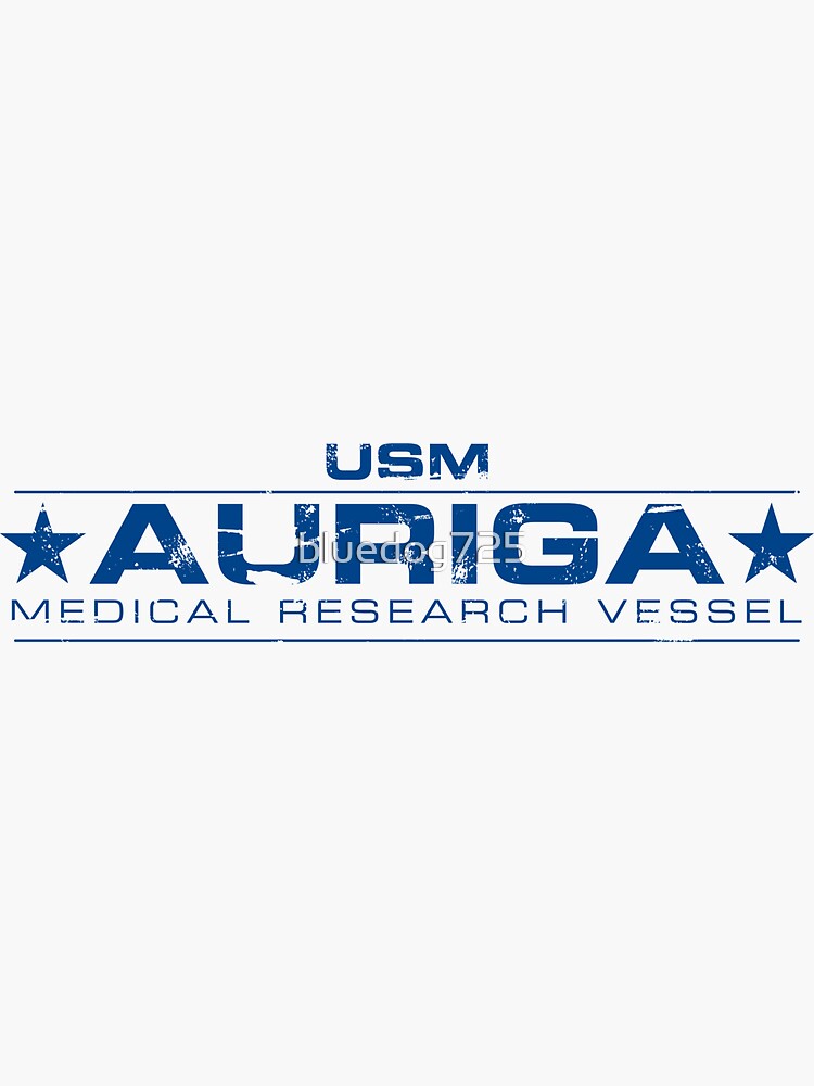 "USM Auriga" Sticker by bluedog725 | Redbubble