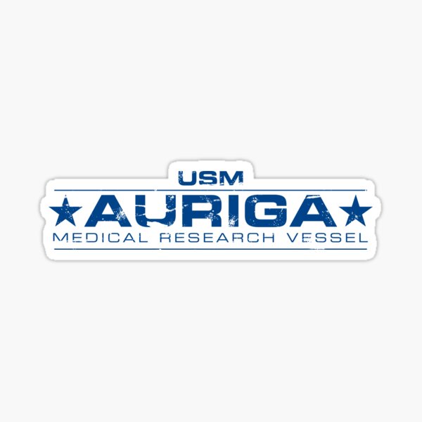 "USM Auriga" Sticker by bluedog725 | Redbubble