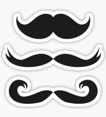 Mustaches Stickers | Redbubble