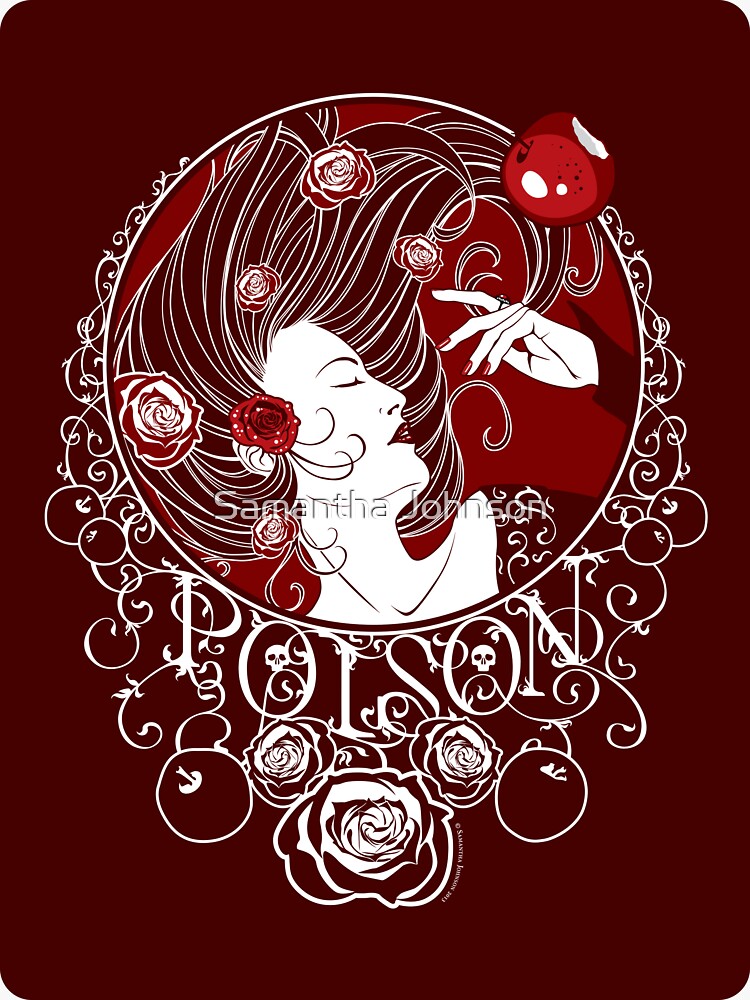 "Poison - Blood Rose Full Illustration" Sticker for Sale by srj-art ...