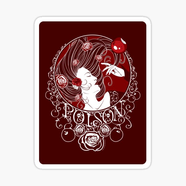 "Poison - Blood Rose Full Illustration" Sticker for Sale by srj-art ...