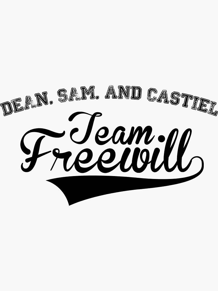 "Team Freewill (W/ NAMES)" Sticker by quinnwentz777 | Redbubble
