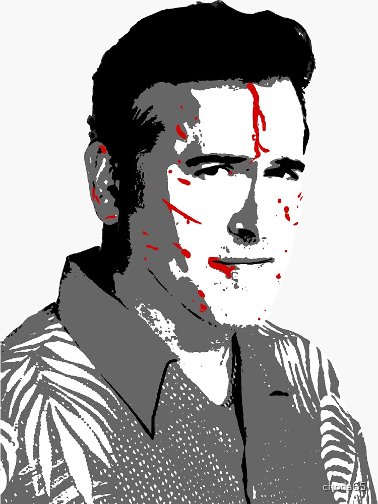 "Bruce Campbell" Sticker by choda65 | Redbubble
