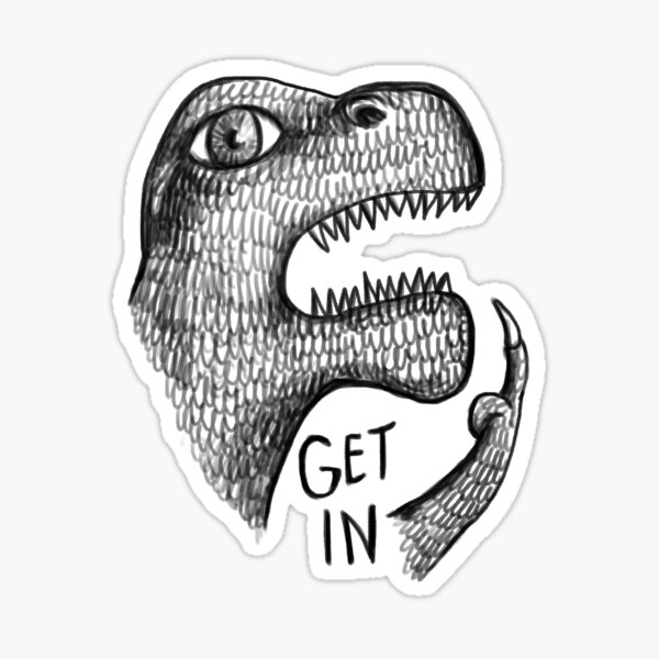 "Tyrannosaurus Rex " Sticker for Sale by Extreme-Fantasy | Redbubble