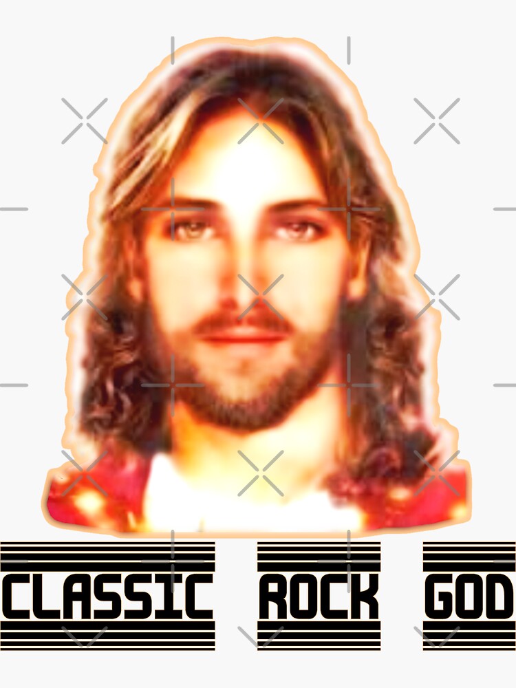 "Classic rock God!" Sticker for Sale by tiaknight | Redbubble