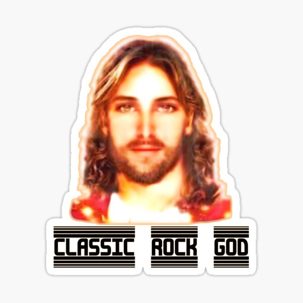 "Classic rock God!" Sticker for Sale by tiaknight | Redbubble