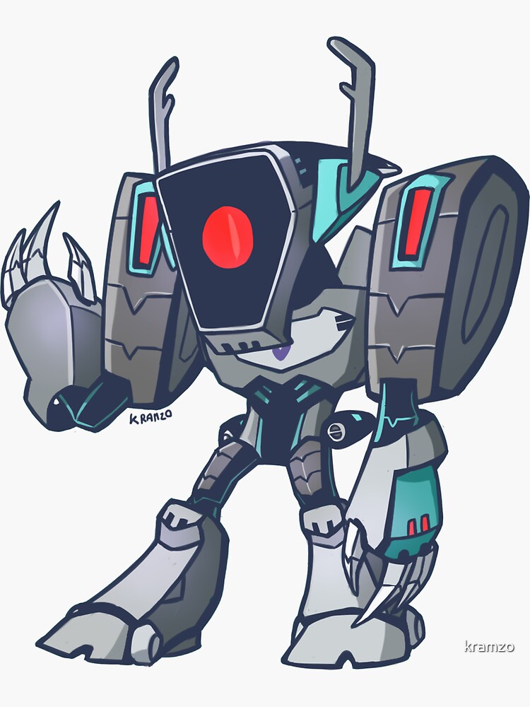 "Shockwave from Transformers Animated Version A" Sticker by kramzo ...
