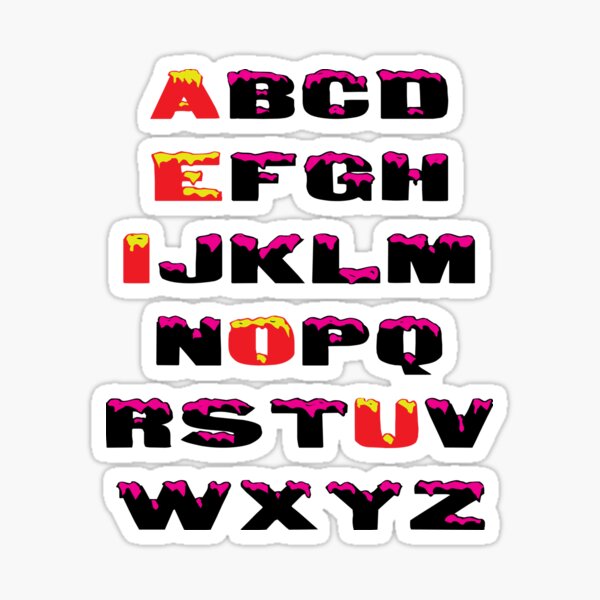 Abcd Stickers | Redbubble