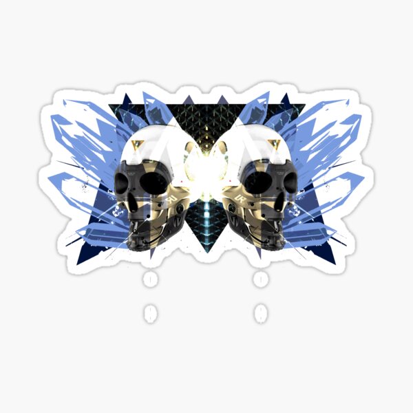 Terminator Skull Stickers | Redbubble