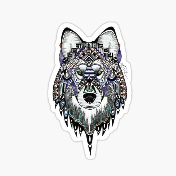 "Wolf" Sticker for Sale by laurenwill27 | Redbubble