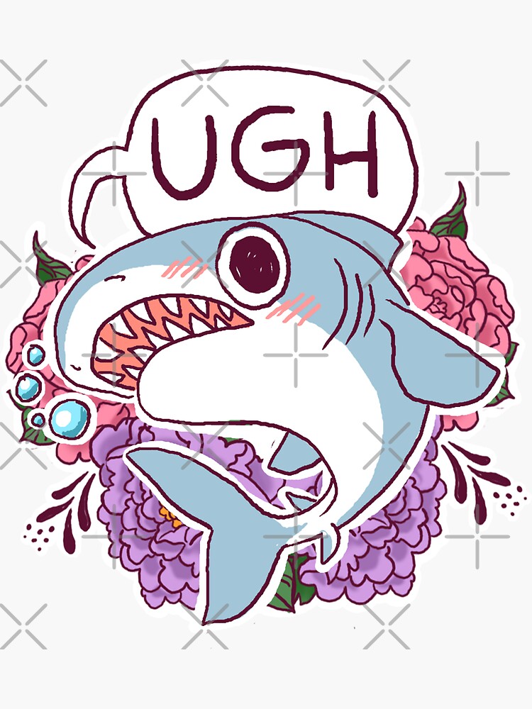 "UGH" Sticker for Sale by ohcararara | Redbubble