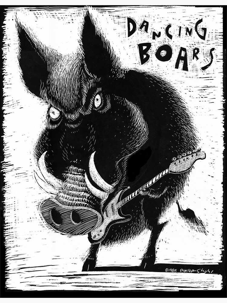 "Dancing Boar" Sticker for Sale by dunlapshohl | Redbubble