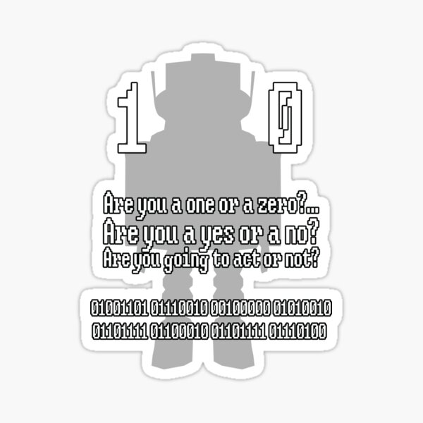 "Life is Binary" Sticker by rdkrex | Redbubble