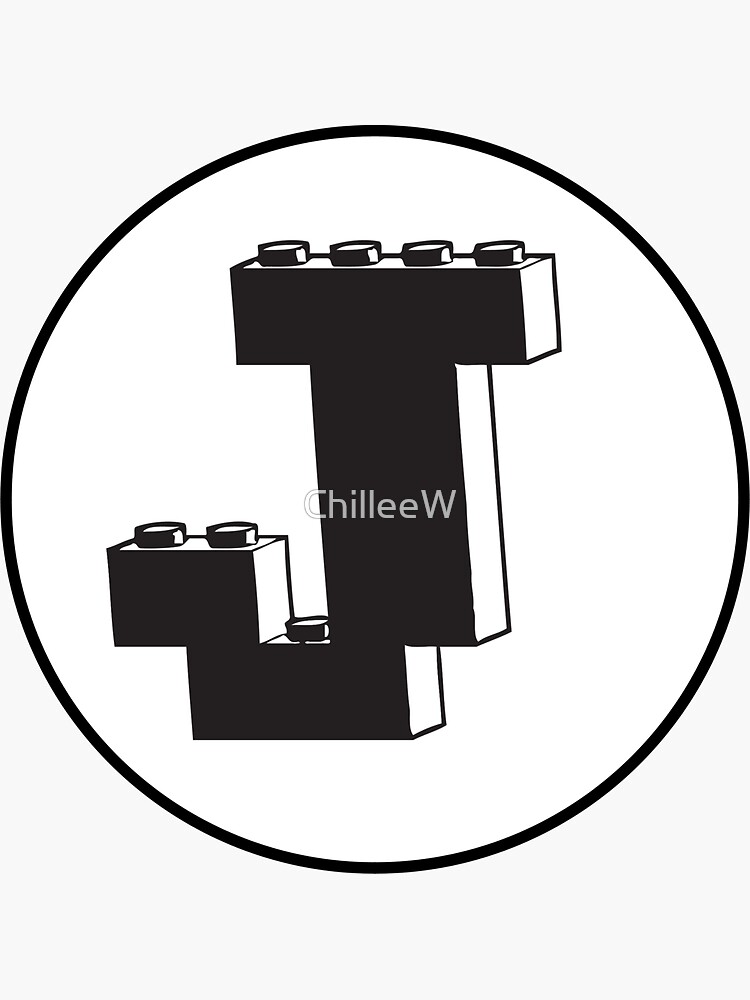 "THE LETTER J " Sticker for Sale by ChilleeW | Redbubble