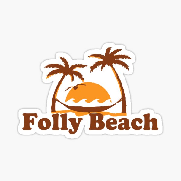 "Folly Beach - South Carolina." Sticker for Sale by ishore1 | Redbubble