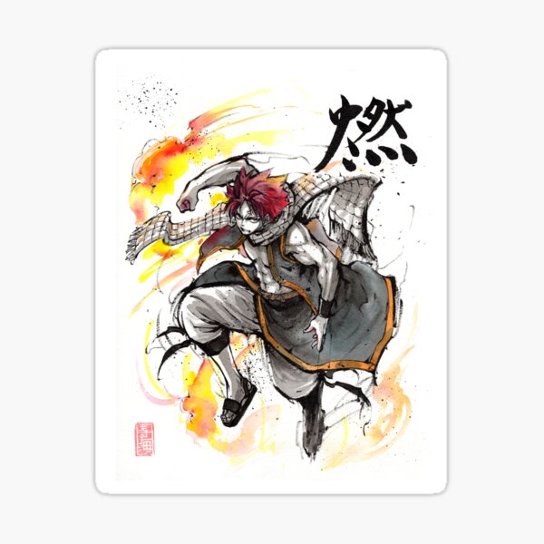 "Natsu from Fairy Tale" Sticker for Sale by Mycks | Redbubble
