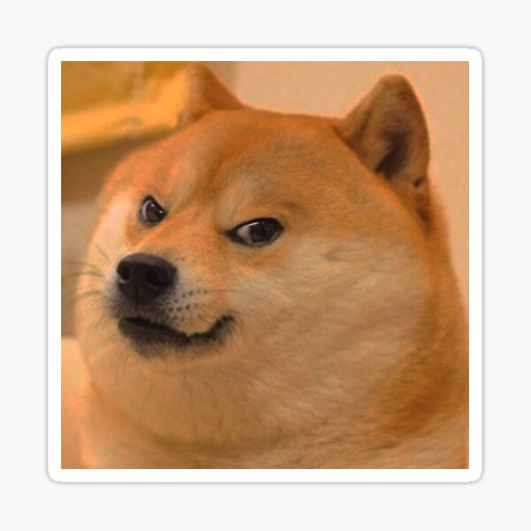 "Angry Doge" Sticker by Vasp02 | Redbubble