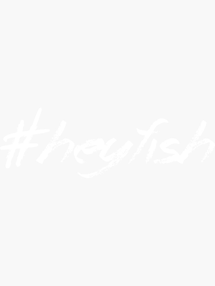 "Hey Fish" Sticker for Sale by instereo | Redbubble
