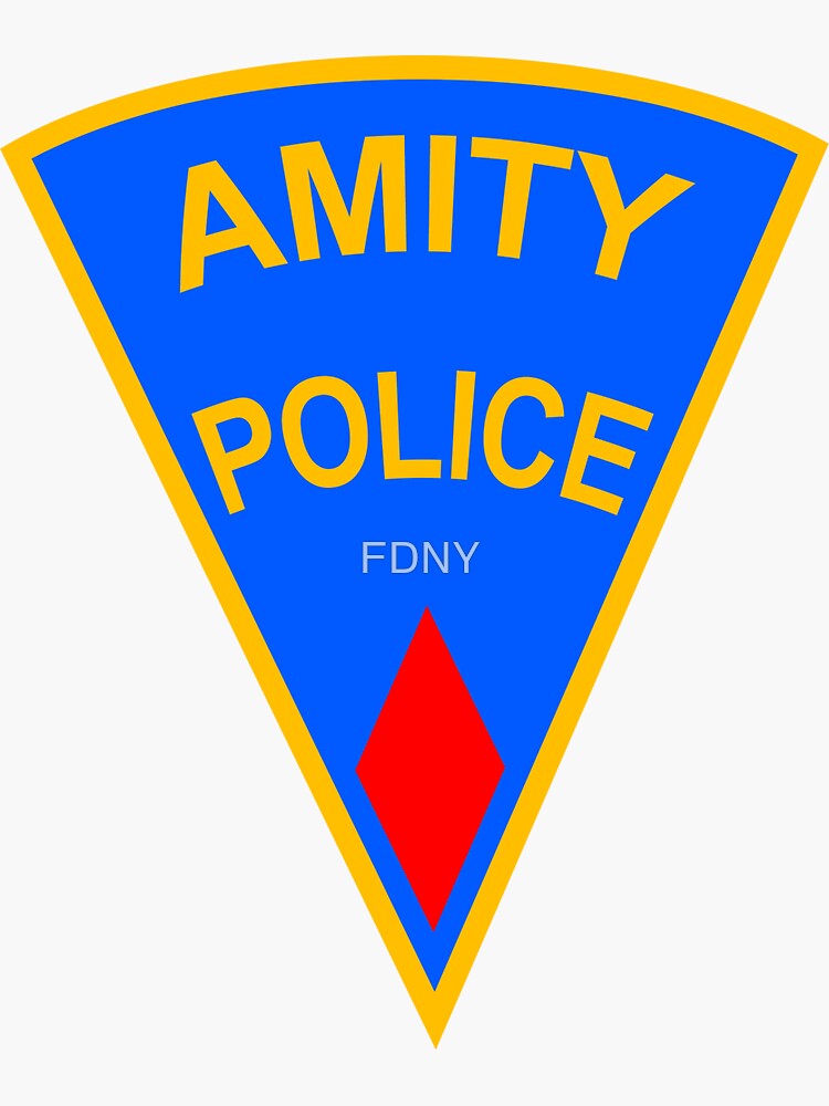 "Amity Police" Sticker for Sale by FDNY | Redbubble