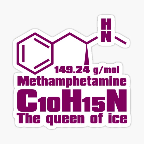 "Methamphetamine" Sticker for Sale by auraclover | Redbubble