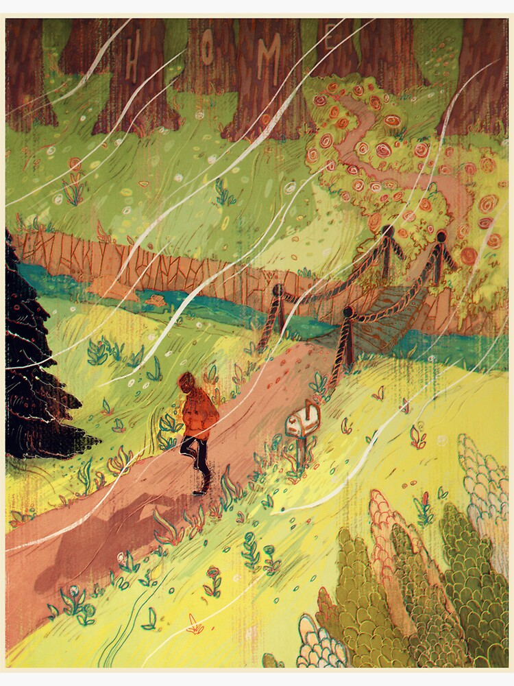 "Leaving, Just for a Little While" Sticker for Sale by JMFenner | Redbubble