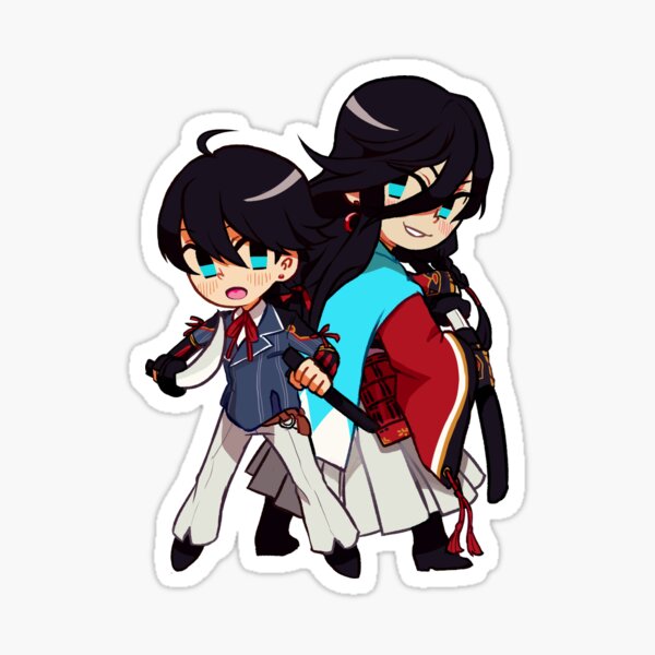 "Horikawa and Kanesada (backgroundless)" Sticker for Sale by hachibani ...