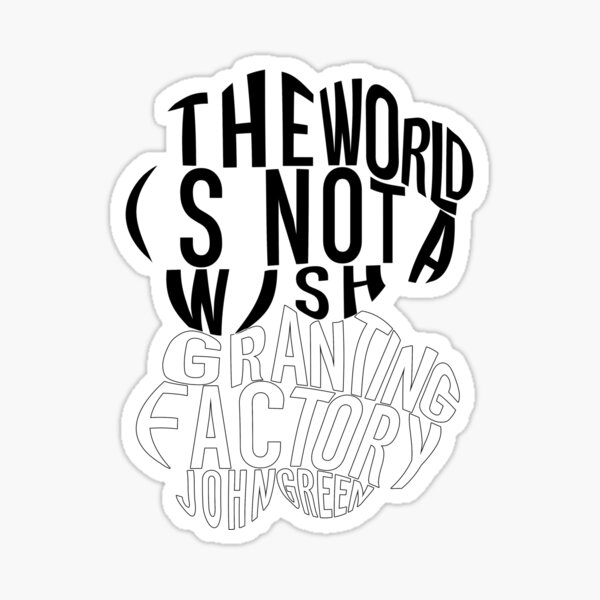 "TFIOS - Wish Granting Factory" Sticker for Sale by saycheese14 | Redbubble