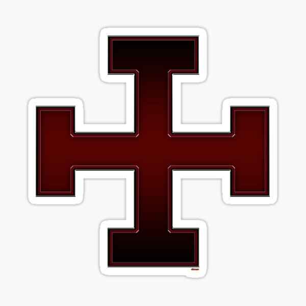 "Templar Cross 11" Sticker by eltronco | Redbubble