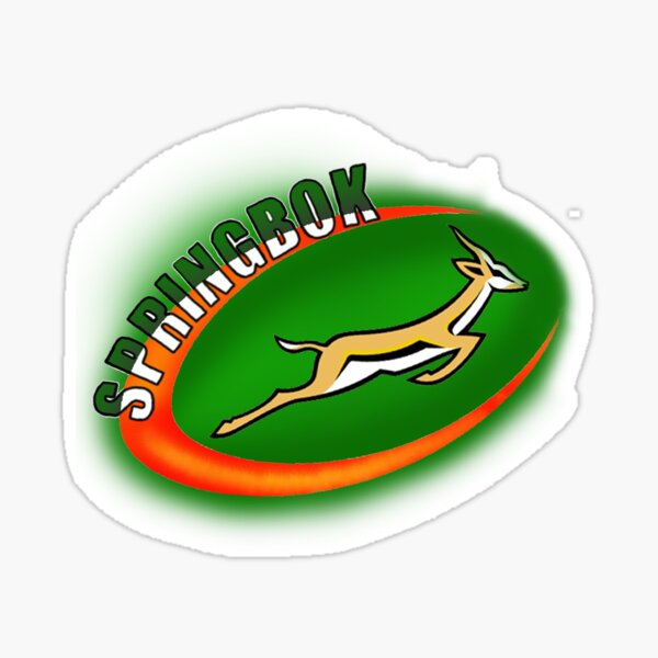 "SPRINGBOK RUGBY SOUTH AFRICA" Sticker by JAYSA2UK | Redbubble