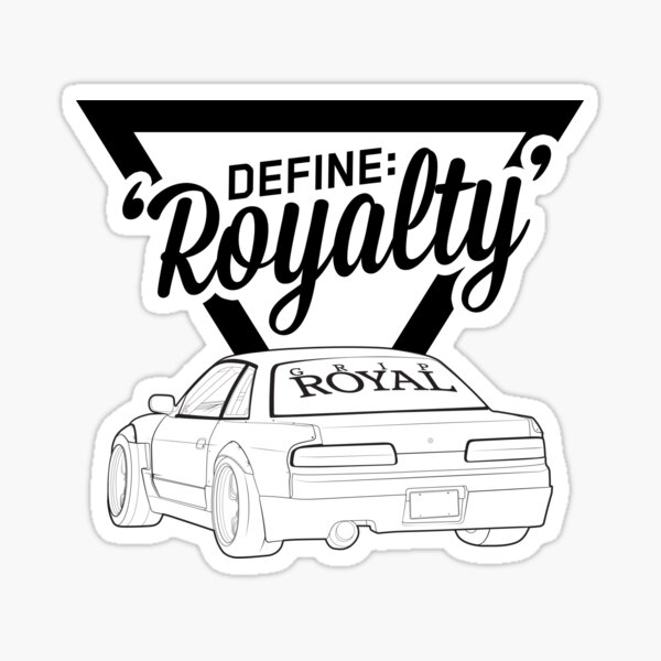 "Define 'Royalty'" Sticker by Bacn | Redbubble