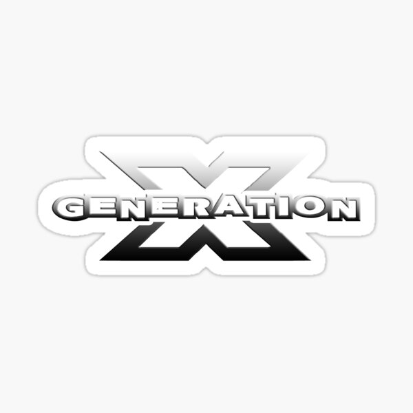 "Generation X " Sticker for Sale by artguy24 | Redbubble