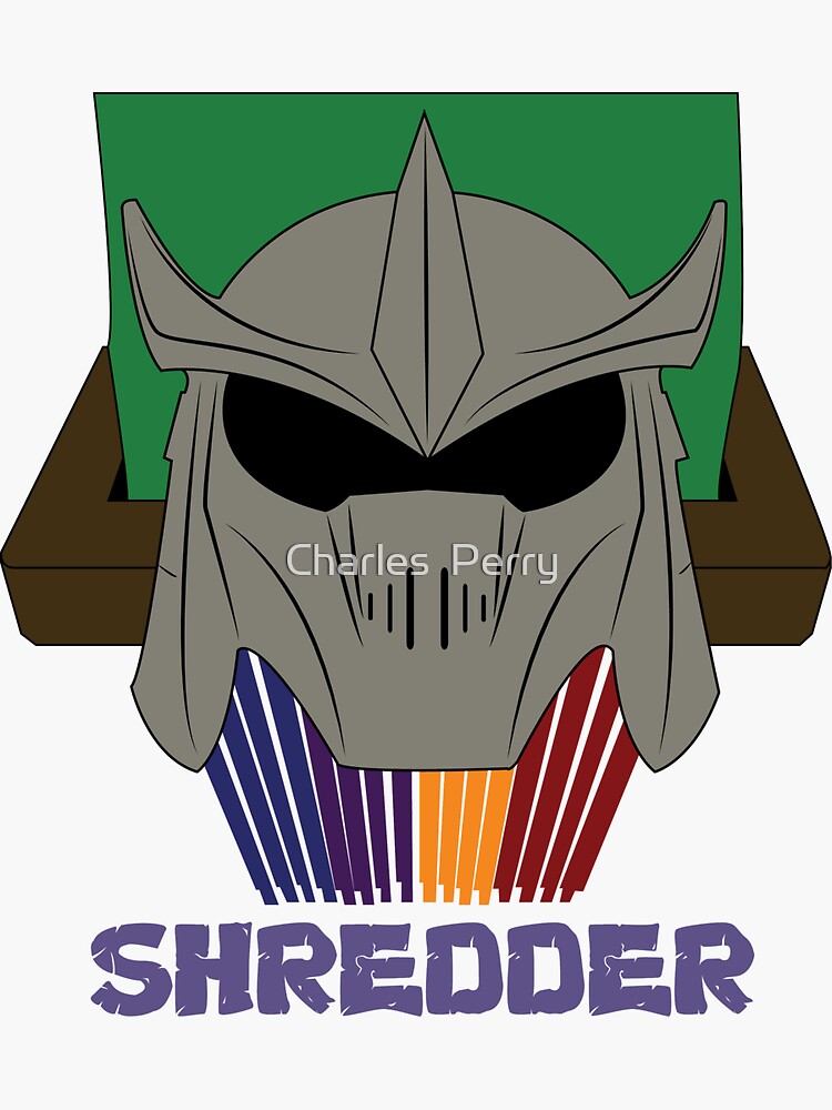 "SHREDDER. " Sticker by charlesperry | Redbubble