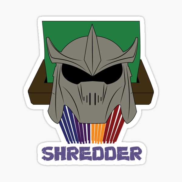 "SHREDDER. " Sticker by charlesperry | Redbubble