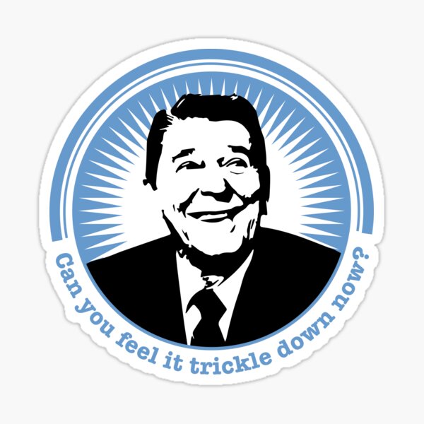 Trickle Down Stickers | Redbubble