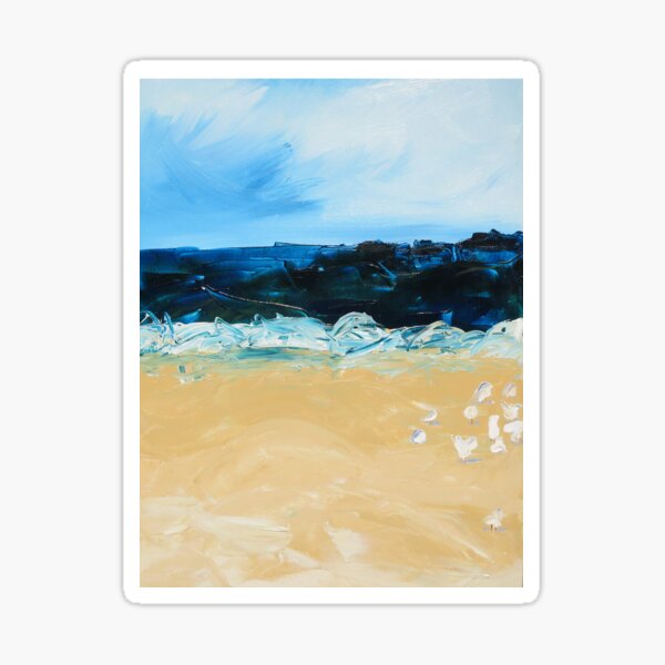 "At the Beach" Sticker for Sale by SuzanneHilder | Redbubble